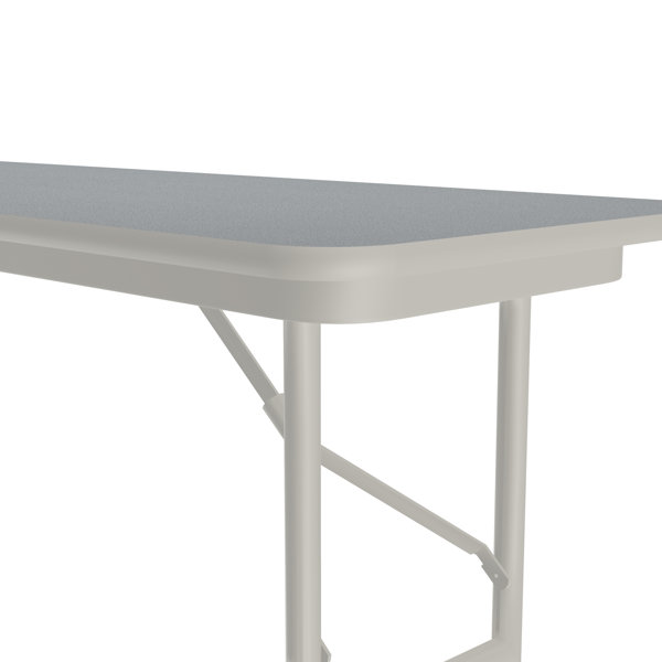 Correll, Inc. Correll 18x48 Commercial Folding Table, Gray Granite Thermal Fused Laminate Top ...